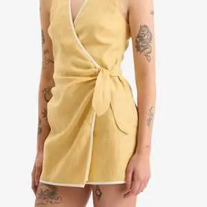 SIR. Carlotta Wrap Mini Dress