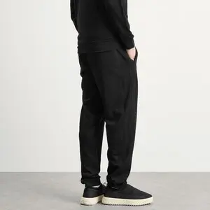 Moncler Cotton Fleece Sweatpants - Black