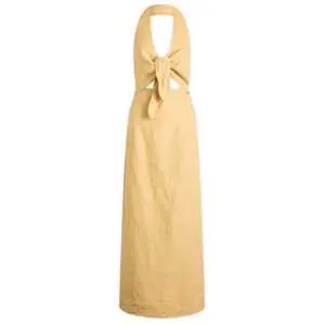SIR. Carlotta Tie Midi Dress - Raffia