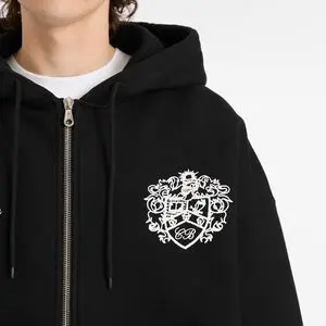 COLE BUXTON Collegiate Crest Zipped Hoodie