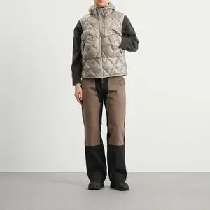 ROA Nuna 800 Fill Power Hooded Down Vest - Light Grey