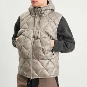 ROA Nuna 800 Fill Power Hooded Down Vest - Light Grey