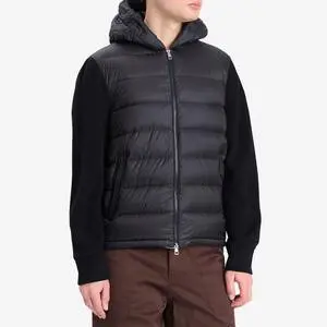 Moncler Hybrid Zip Through Hooded Jacket