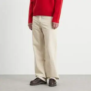 Jacquemus Cotton Hemp Straight Leg Trousers