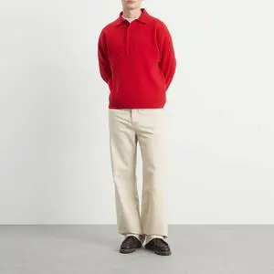 Jacquemus Cotton Hemp Straight Leg Trousers