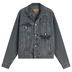 MAISON MARGIELA Denim Jacket - Light Grey