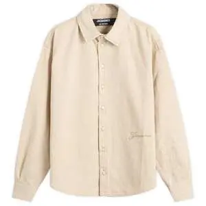 Jacquemus Cotton Hemp Overshirt - Light Beige