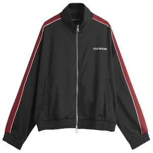 COLE BUXTON Contrast Tape Track Jacket - Black/red