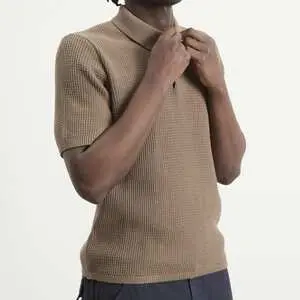 Norse Projects Anholt Cotton Crepe Polo - Walnut