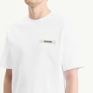 Jacquemus Grosgrain Logo T-shirt - White