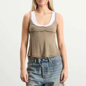 DIESEL® T-olisse Double Layer Cami Top