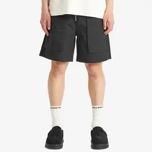 COLE BUXTON Cotton Cargo Shorts - Black