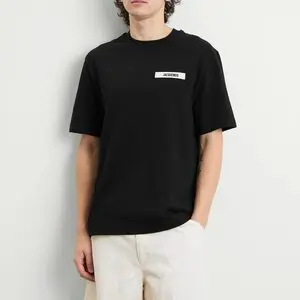 Jacquemus Grosgrain Logo T-shirt - Black