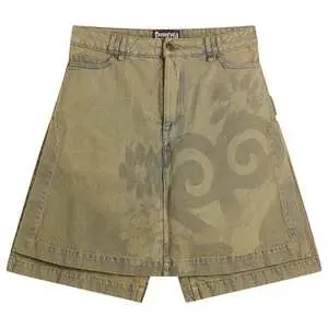 PAOLINA RUSSO Denim Skort - Sand