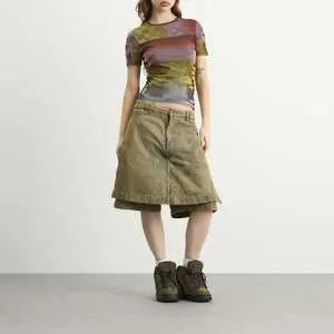 PAOLINA RUSSO Denim Skort