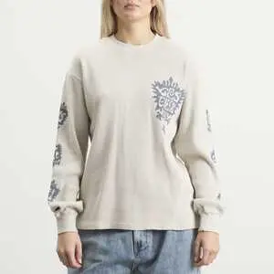 YESEYESEE Y.e.s Stamp Waffle Long Sleeve
