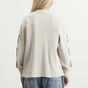 YESEYESEE Y.e.s Stamp Waffle Long Sleeve