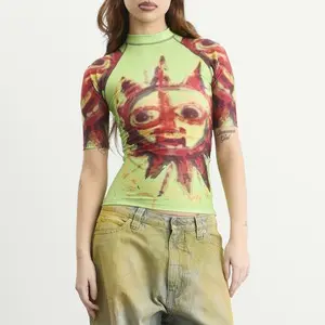 PAOLINA RUSSO Short Sleeve Rash Guard