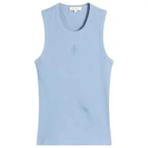 JW Anderson Anchor Embroidery Vest - Steel Blue