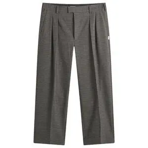 WTAPS Glen Check Two Tuck Trousers - Gray