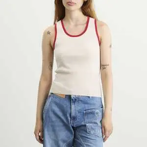 JW Anderson Contrast Trim Vest - Ecru