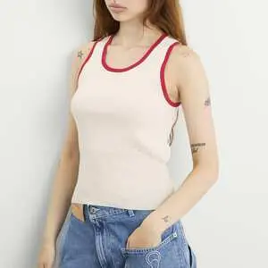 JW Anderson Contrast Trim Vest - Ecru