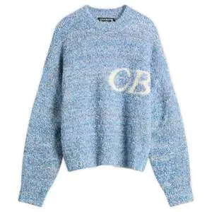 COLE BUXTON Bouclé Logo Sweatshirt