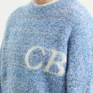 COLE BUXTON Bouclé Logo Sweatshirt
