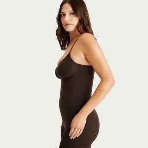 SKIMS Seamless Sculpt Bodysuit Mid-thigh - Cocoa