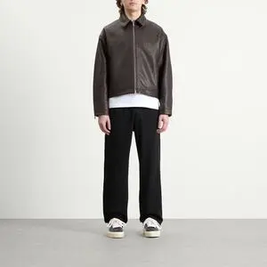 COLE BUXTON Shrunken Leather Jacket