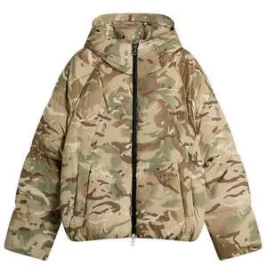 COLE BUXTON Camo Hooded Down Jacket - Multicam