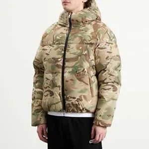 COLE BUXTON Camo Hooded Down Jacket