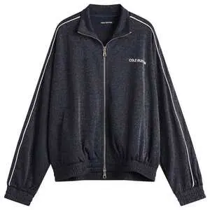 COLE BUXTON Glitter Piped Track Jacket - Navy