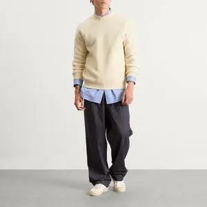 John Smedley Couper Moss Stitch British Wool Jumper