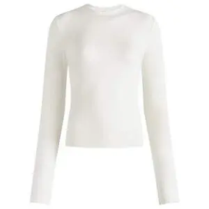 SKIMS Cotton Jersey Long Sleeve T-shirt - Marble