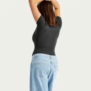SKIMS Fits Everybody T-shirt Bodysuit - Onyx