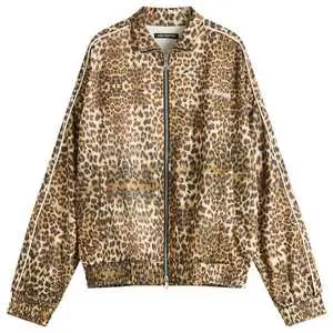 COLE BUXTON Piped Track Jacket - Leopard