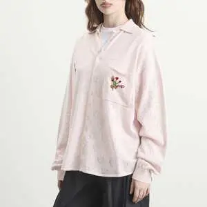 TTT MSW Embroidered Flower Knit Shirt
