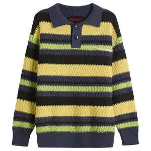 PLEASURES Cooper Polo Sweater - Yellow