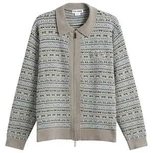 TTT MSW Zip Knit Cardigan - Greige