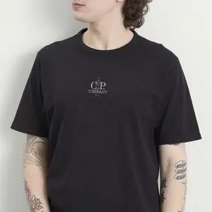 C.P. COMPANY Embroidered Sailor 1020 T-shirt - Black