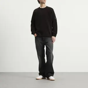C.P. COMPANY Cotton Chenille Crewneck Lens Sweater