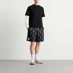 PARRA Waved Mesh Shorts