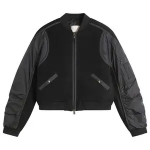 STEL Down Filled Bomber Jacket - Black