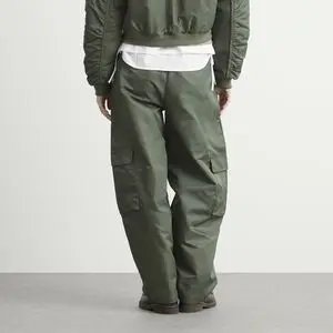 STEL Tapered Nylon Barrel Leg Trousers