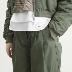 STEL Tapered Nylon Barrel Leg Trousers