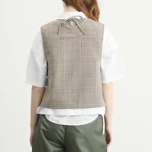 STEL Tie Side Check Tank Top