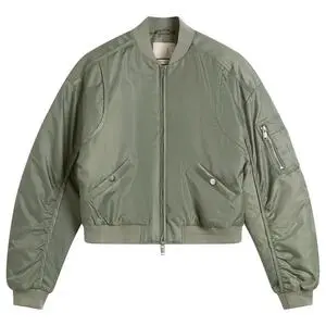 STEL Nylon Bomber Jacket - Thyme