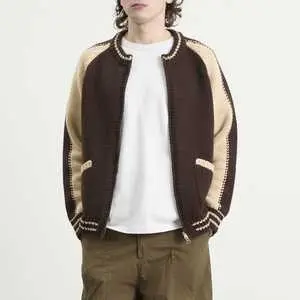 FRIZMWORKS Wool Varsity Zip Cardigan