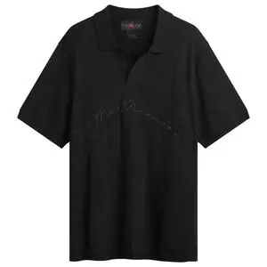 JORDAN X A Ma Maniere Knit Polo - Black
